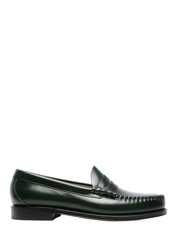 G.H.BASS G.h. Bass & Co. Larson Leather Penny Loafers - Green