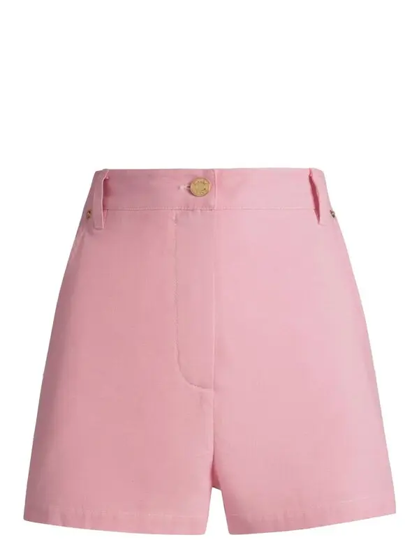 Bally High-waisted Cotton Shorts - Pink