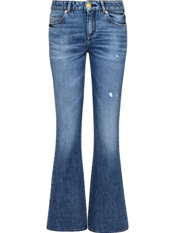 Balmain Mid-rise Flared Jeans - Blue