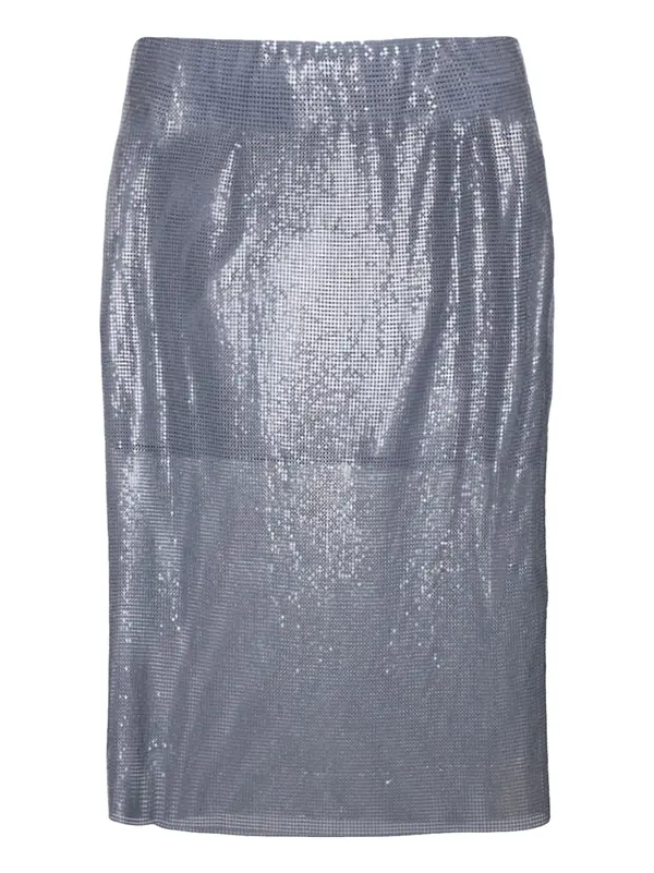 Christopher Esber Viva Mesh Midi Skirt - Grey