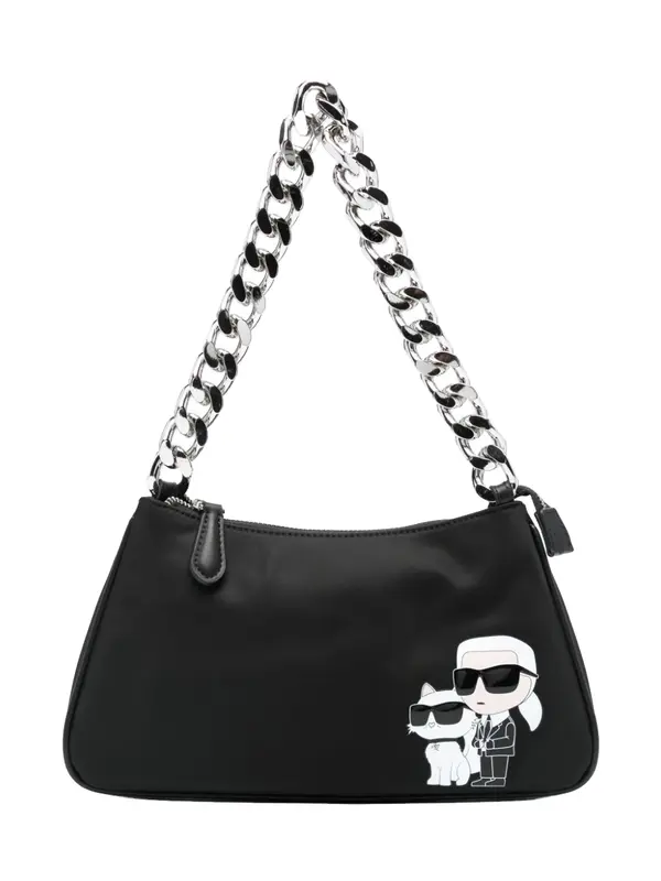 Karl Lagerfeld K/ikonik 2.0 Shoulder Bag - Black