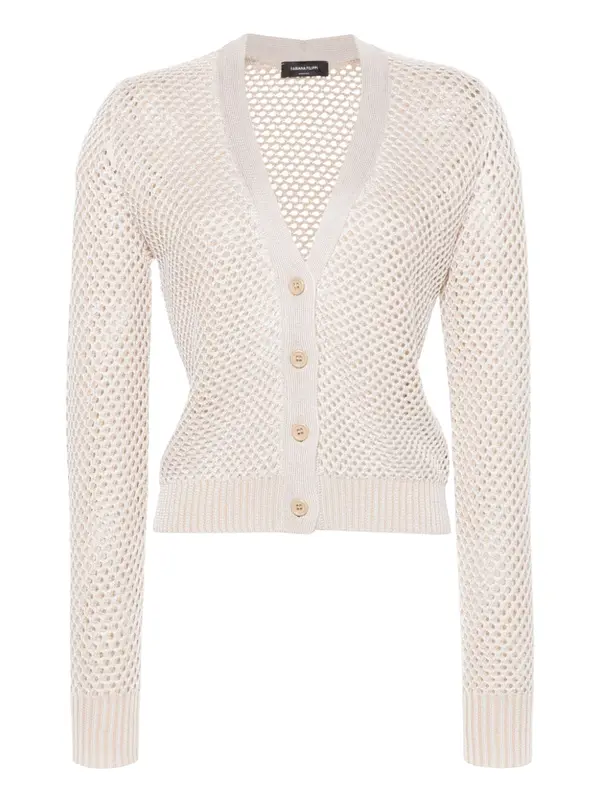 Fabiana Filippi Open-knit Cardigan - Neutrals