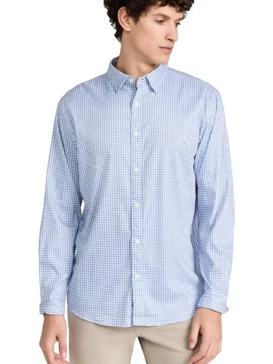 Faherty Brand The Movement Shirt - Light Blue Gingham