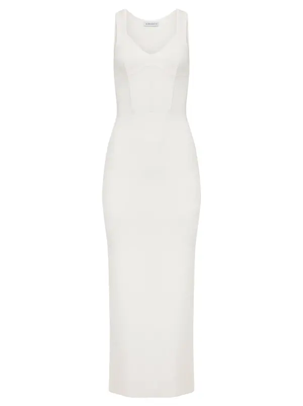 Nina Ricci Corset-style Maxi Dress - White