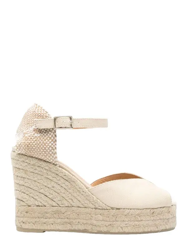 CastaÑer Bianca 105mm Woven Raffia Espadrilles - Neutrals