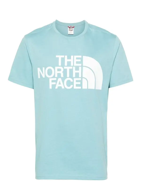 The North Face Logo-print Cotton T-shirt - Blue