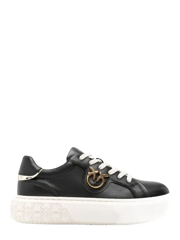 Pinko Love Birds-plaque Sneakers - Black