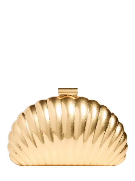 Simkhai Monet Shell Clutch - Gold