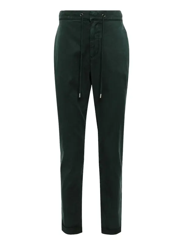 Paige Fraser Lyocell Tapered Trousers - Green