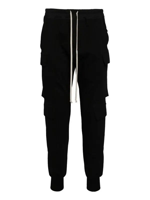 Rick Owens Mastodon Cargo Cotton Track Pants - Black
