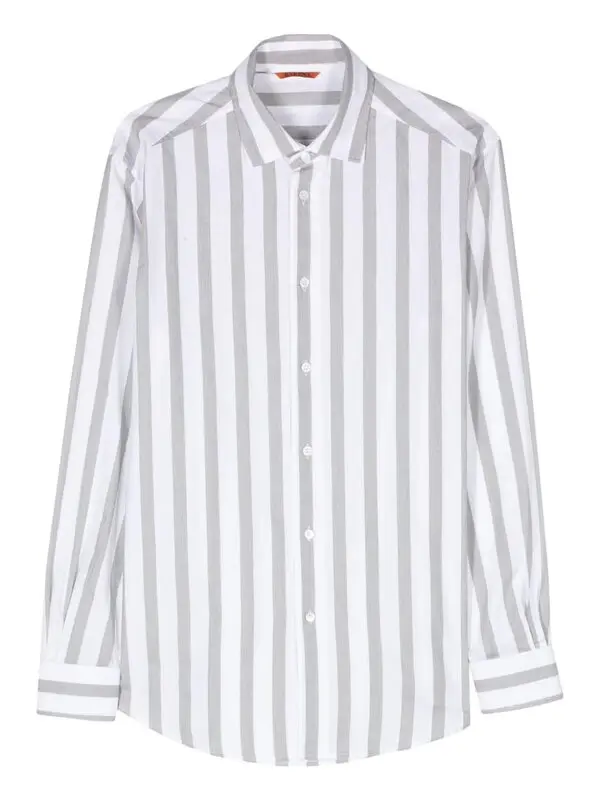 Barena Venezia Striped Cotton Shirt - White