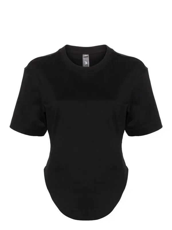 Adidas By Stella McCartney Elasticated-waist T-shirt - Black