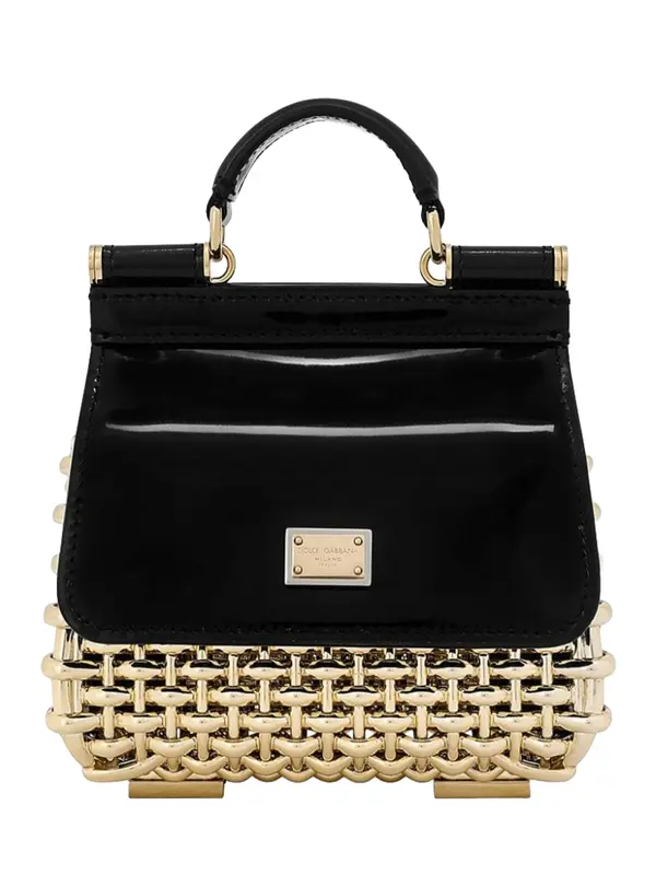 Dolce & Gabbana Sicily Cage Top-handle Bag - Black