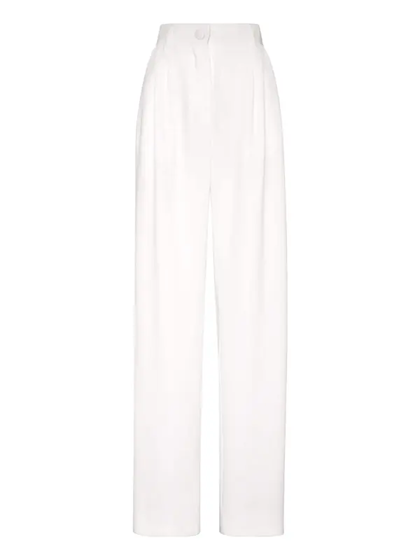 Philipp Plein High-waisted Trousers - White