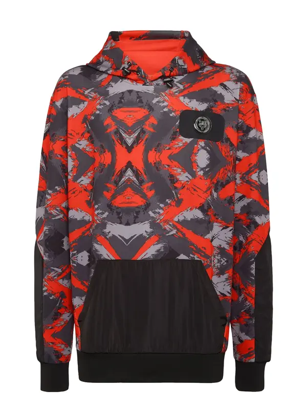 PLEIN SPORT Camouflage-print Hoodie - Orange