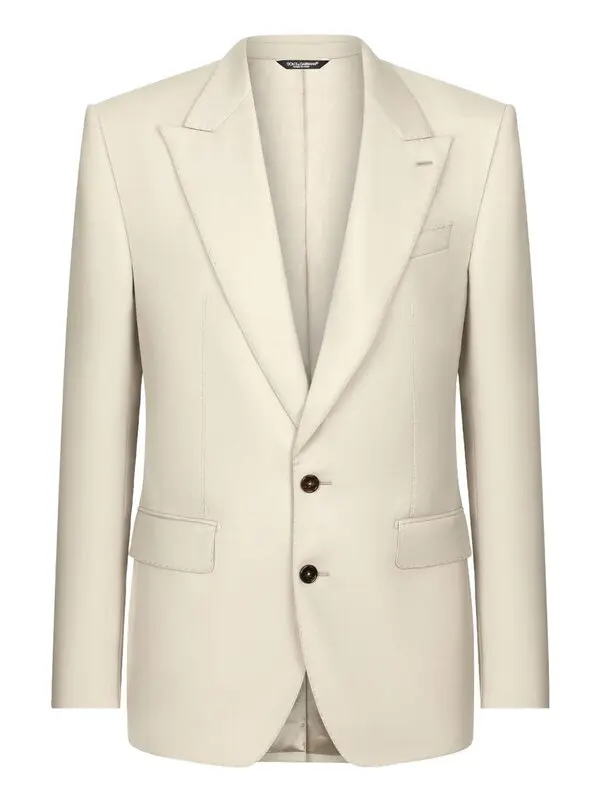 Dolce & Gabbana Peak-lapels Single-breasted Blazer - Neutrals