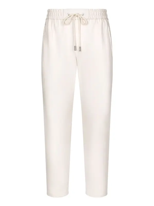 Dolce & Gabbana Logo-plaque Drawstring Track Pants - Neutrals