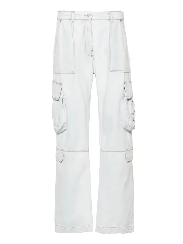MSGM Mid-rise Straight-leg Jeans - Blue