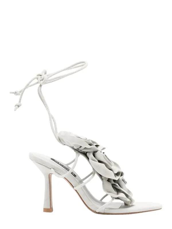 Senso Karli 90mm Floral-appliqué Sandals - White
