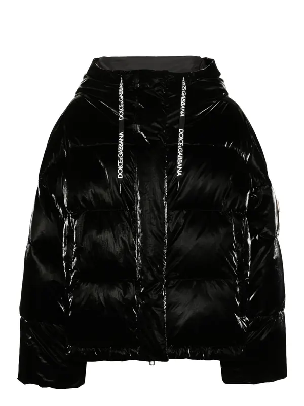 Dolce & Gabbana Coated-finish Puffer Jacket - Black