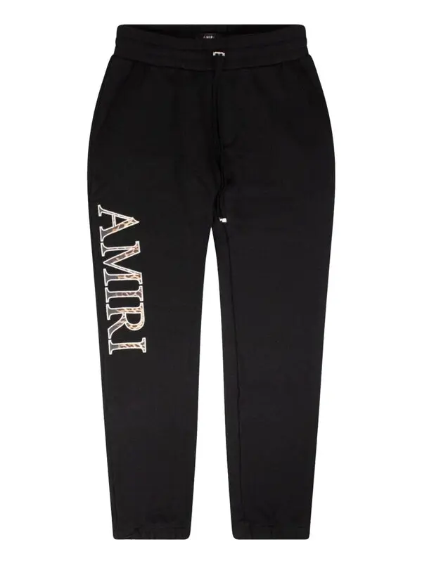 Amiri Logo-print Cotton Track Pants - Black
