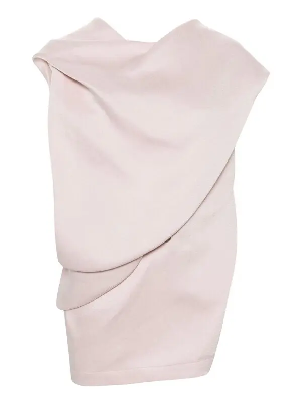 Issey Miyake Sleeveless Draped Top - Pink
