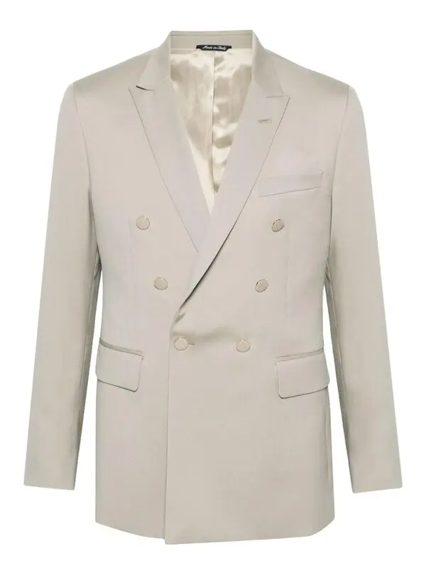 ERALDO Double-breasted Blazer - Neutrals