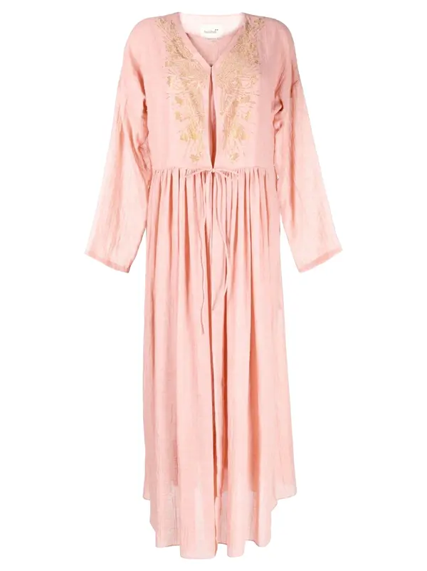 BAMBAH Stud-embellished Kaftan Dress - Pink