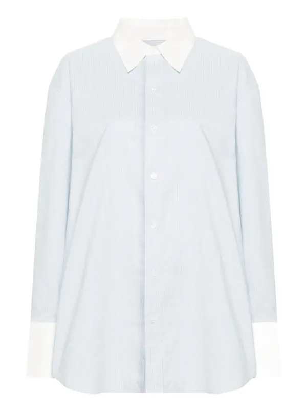 Saint Laurent Winchester Striped Shirt - Blue