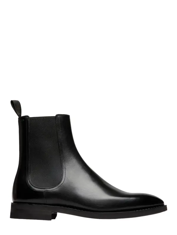 Bally Scribe Leather Chelsea Boots - Black