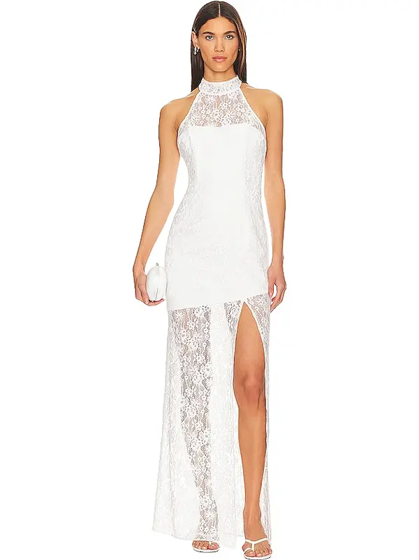LOVERS AND FRIENDS Elliot Gown - White Lace
