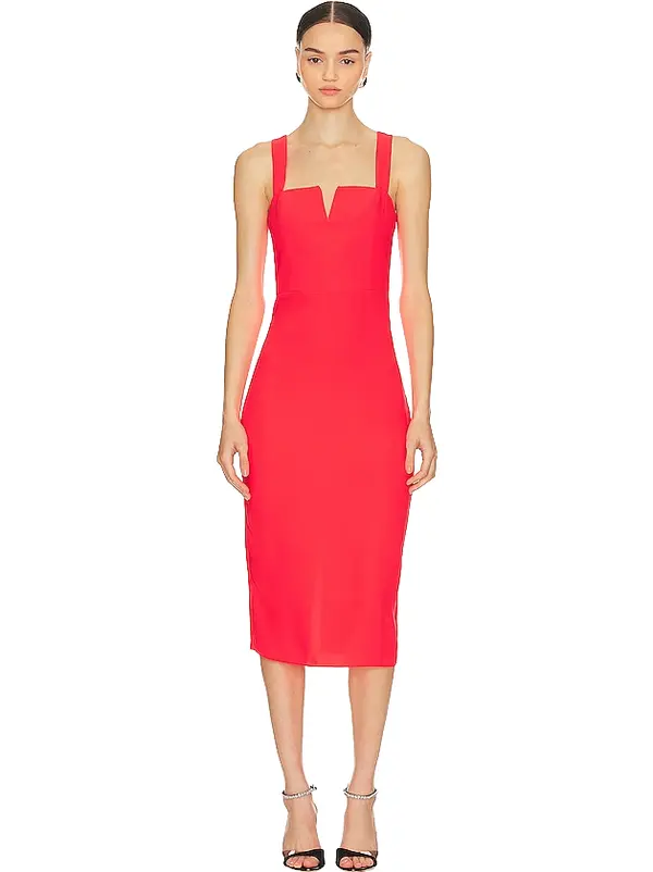 Amanda Uprichard X Kerra Dress - Crimson