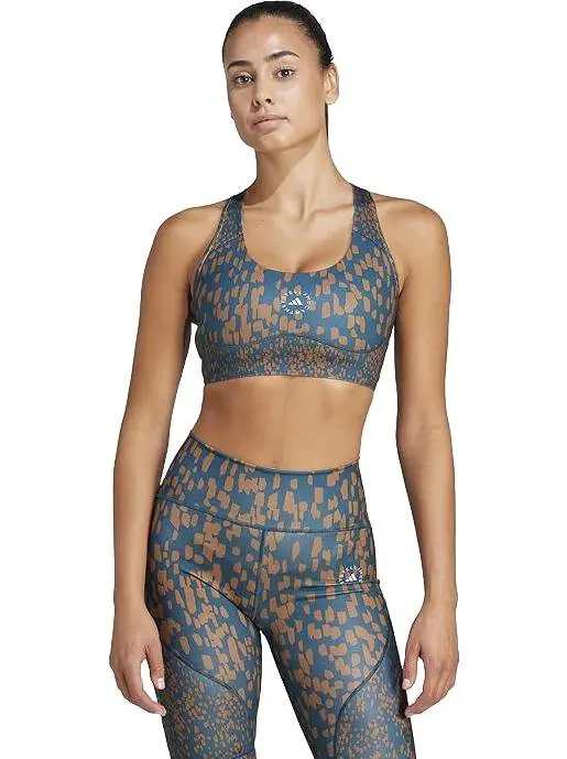 Adidas By Stella McCartney Truepurpose Power Impact Training Medium Support Bra Iq4521 Bra Tech Mineral - Blue