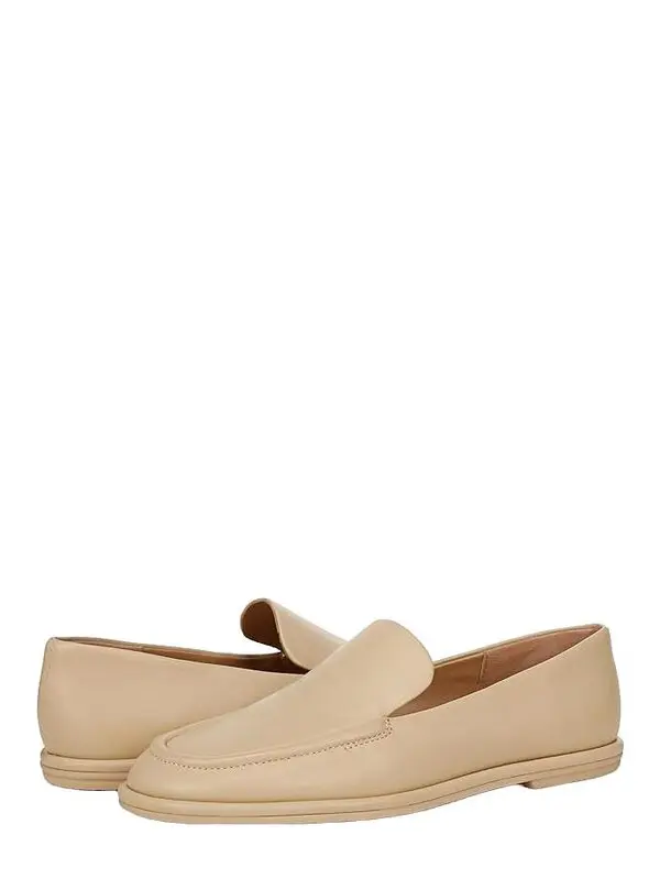 Vince Sloan Leather Loafers - Beige