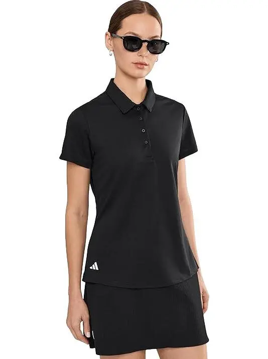 Adidas Performance Solid Short Sleeve Golf Polo Shirt Clothing Light - Black