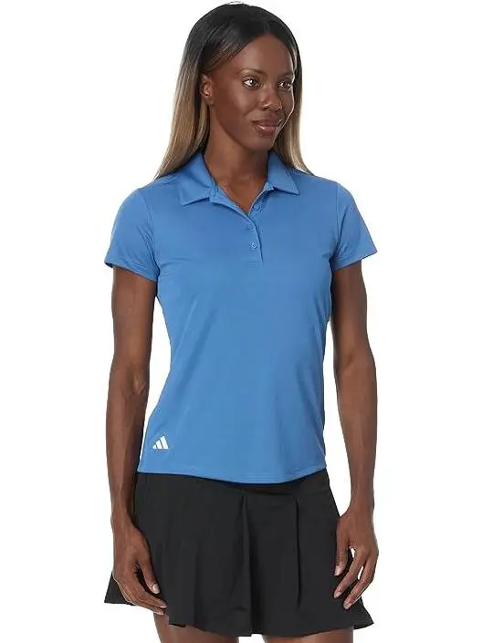 Adidas Performance Solid Short Sleeve Golf Polo Shirt Clothing Collegiate - Blue