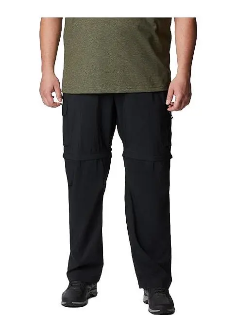 Columbia Big Tall Silver Ridge Utility Convertible Pants - Black
