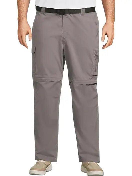 Columbia Big Tall Silver Ridge Utility Convertible Pants - Gray
