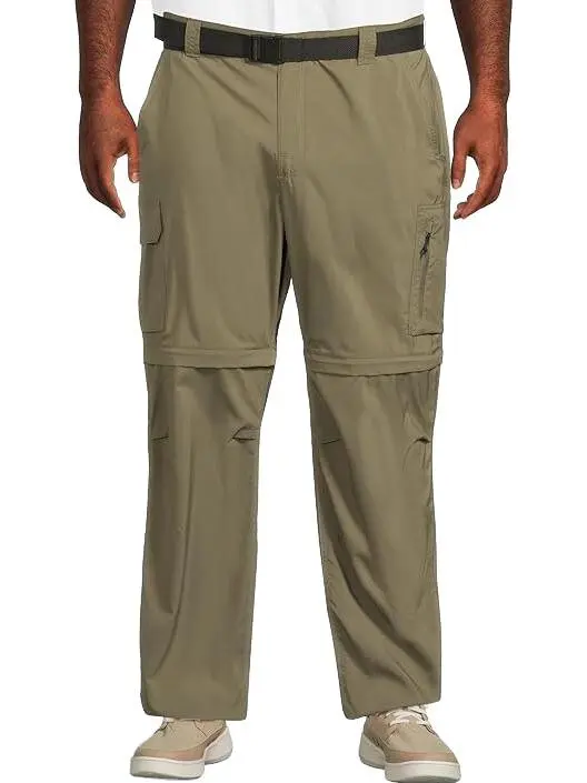 Columbia Big Tall Silver Ridge Utility Convertible Pants - Green
