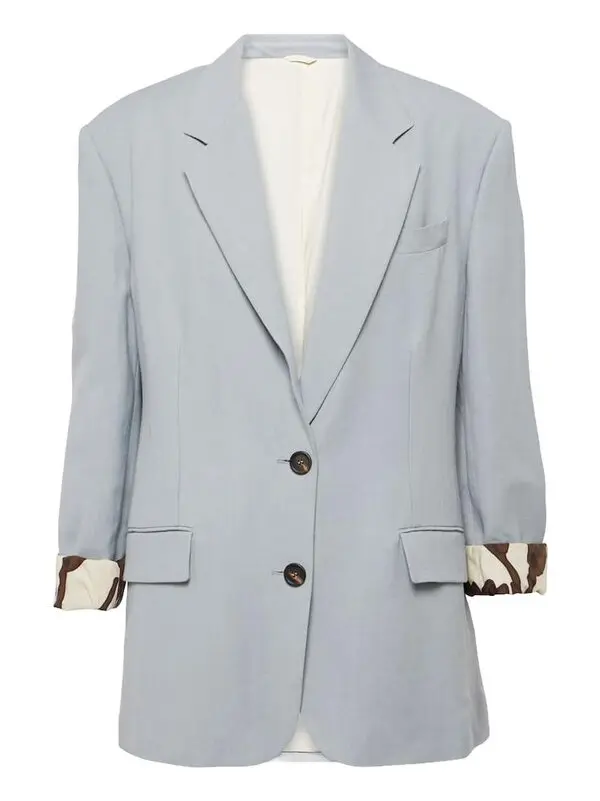 Brunello Cucinelli Single-breasted Blazer - Blue