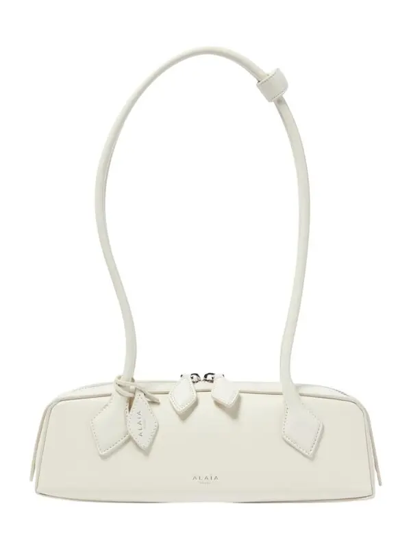 Alaïa Le Teckel Small Leather Shoulder Bag - White