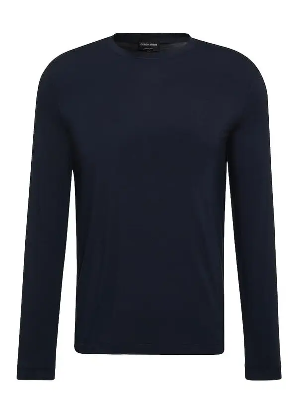 Giorgio Armani Jersey T-shirt - Blue