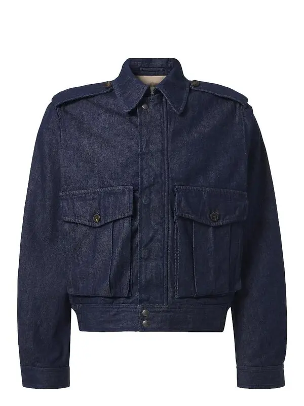 Dries Van Noten Indigo Denim Jacket - Blue