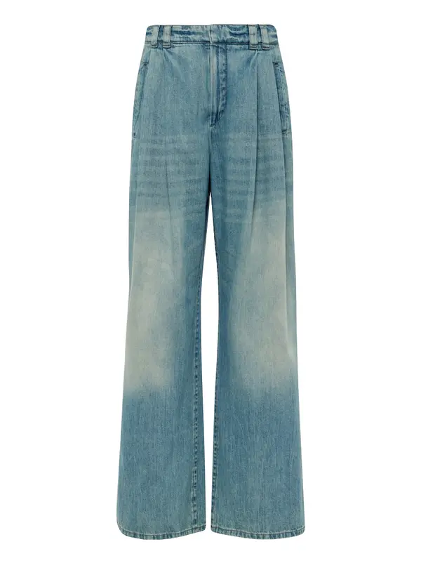 Brunello Cucinelli High-rise Wide-leg Jeans - Blue