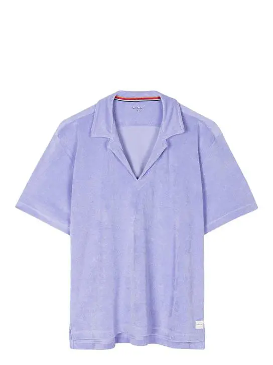 Paul Smith Cornflower Towelling Lounge Top - Blue