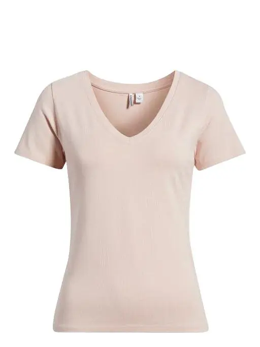 Nordstrom Everyday V-neck T-shirt - Pink Smoke