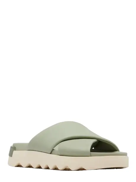 Sorel Viibe Slide Sandal - Safari/honey White