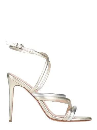 ANNA F. Ankle Strap Sandals - Grey