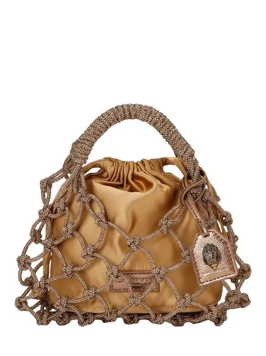 Kurt Geiger Crystal Macramé Bag - Rust/ Copper