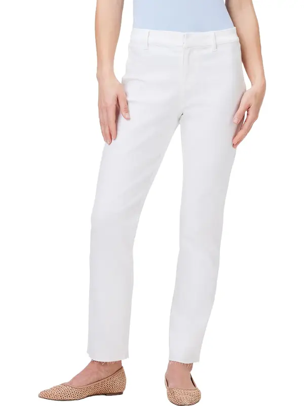 NIC+ZOE Straight Leg Ankle Pant - Paper White